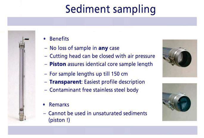 Information Flyer: Sediment/Piston Sampling, Vane Shear, "Floating" CPT ...
