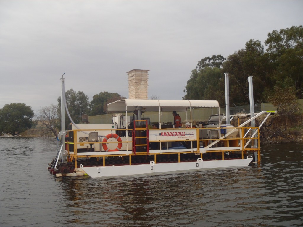 Marshbuggy Rig - Spud legs - Probedrill Geotechnical Investigation